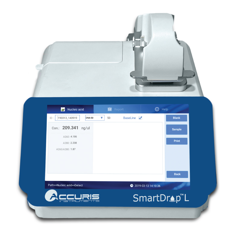 SmartDrop Nano Spectrophotometers - Accuris Instruments